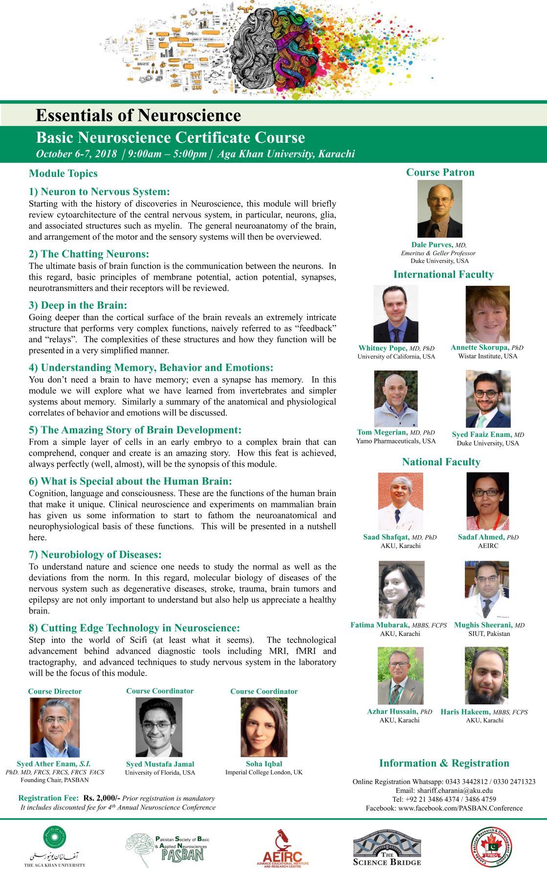 Essentials of Neuroscience Course – Pakistan Neuroscience